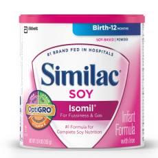 Similac Soy Isomil Early Shield Powder Infant Formula, 12.9 Ounce -- 6 ...