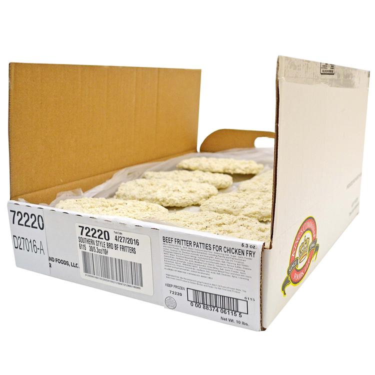 Kings Command Foods Southern Style Chicken Fried Beef Steak - Raw, 5.3 ...