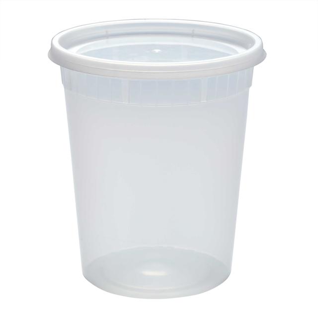 Amercare Clear Polypropylene Deli Container, 32 Ounce -- 480 per case