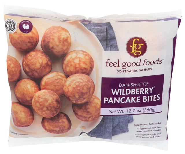 Feel Good Foods Wild berry Pancake Bites | FoodServiceDirect