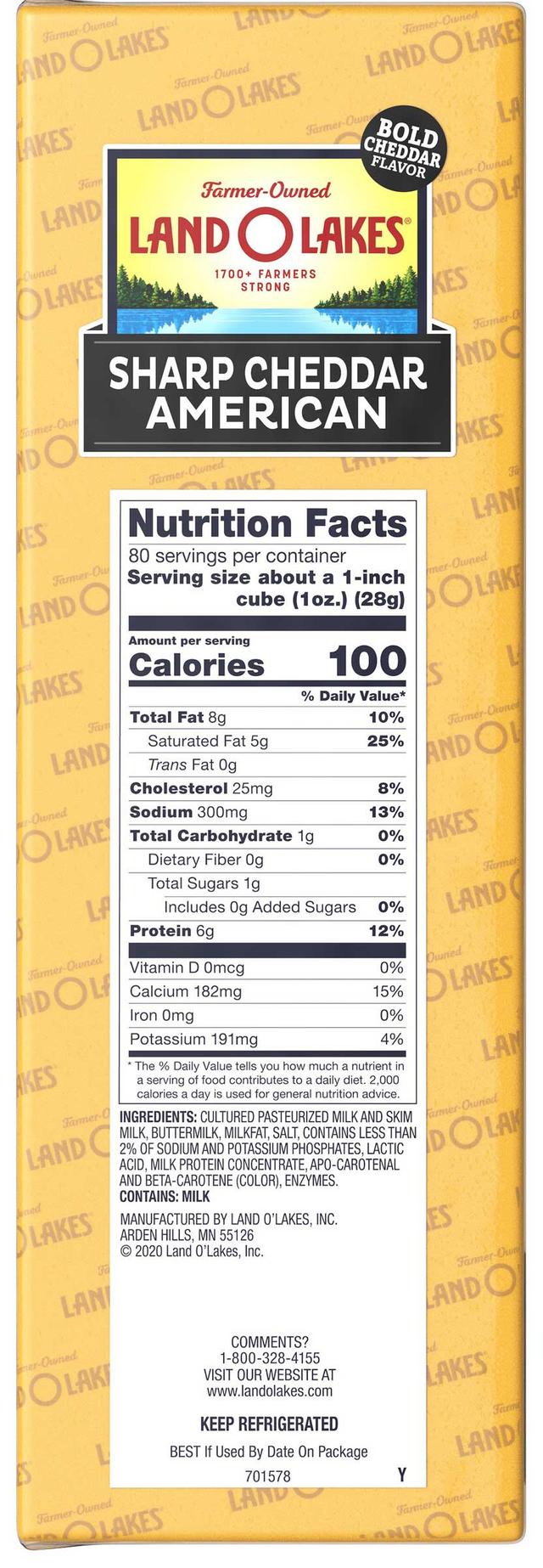 Land O Lakes Sharp Cheddar American Blend | FoodServiceDirect