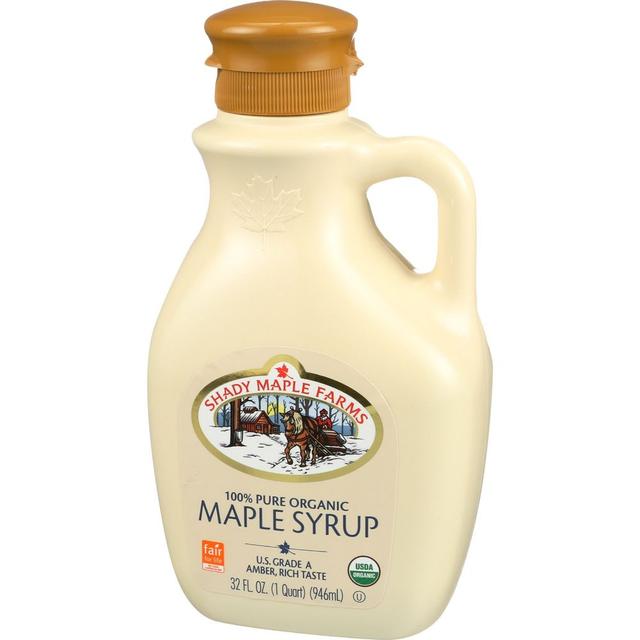 Shady Maple Farms Organic Amber Rich Taste Maple Syrup, 32 Ounce -- 6 ...