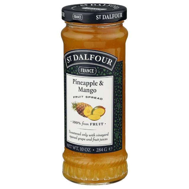 St. Dalfour Pineapple and Mango Fruit Spread, 10 Ounce -- 6 per case