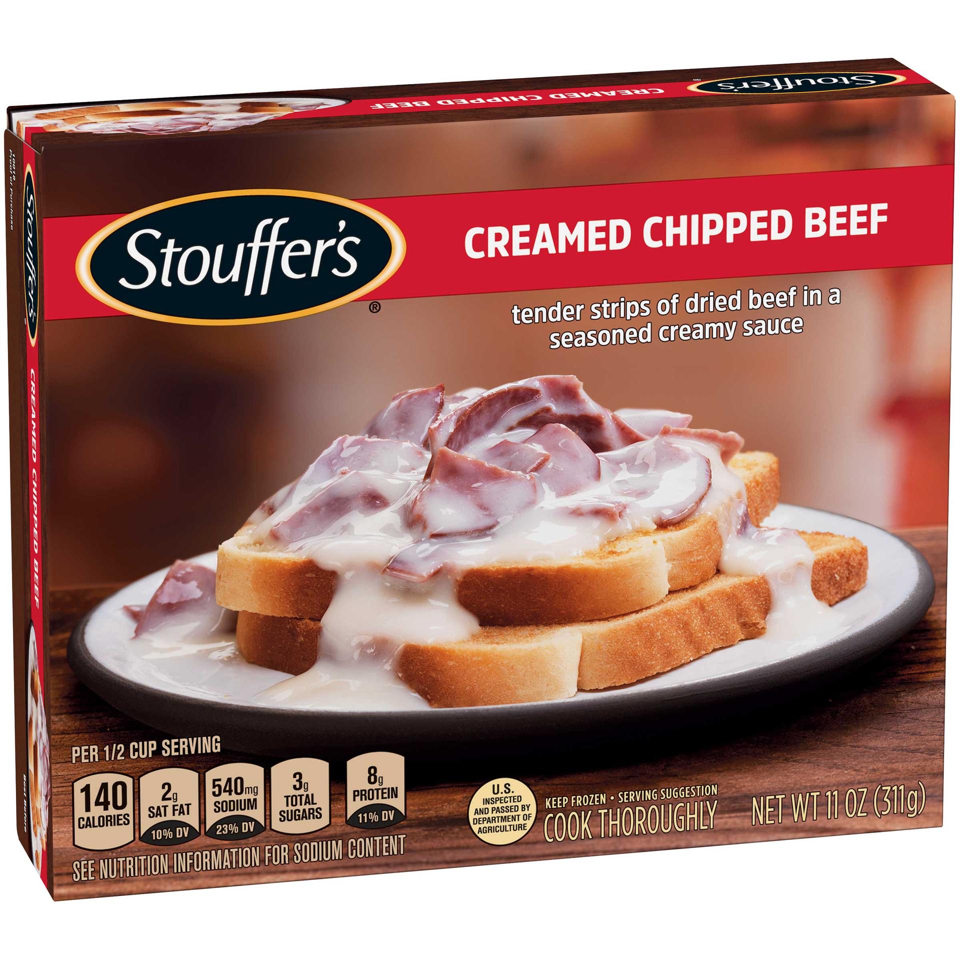 Nestle Stouffers Entree Creamed Chipped Beef, 11 Ounce -- 12 per case.