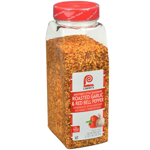 Lawry's Roasted Garlic and Red Bell Pepper Monterey Style Seasoning, 21 ...