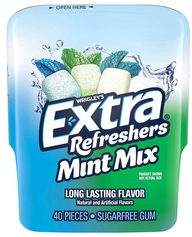 Extra Refreshers Mint Mix Sugarfree Gum Case | FoodServiceDirect