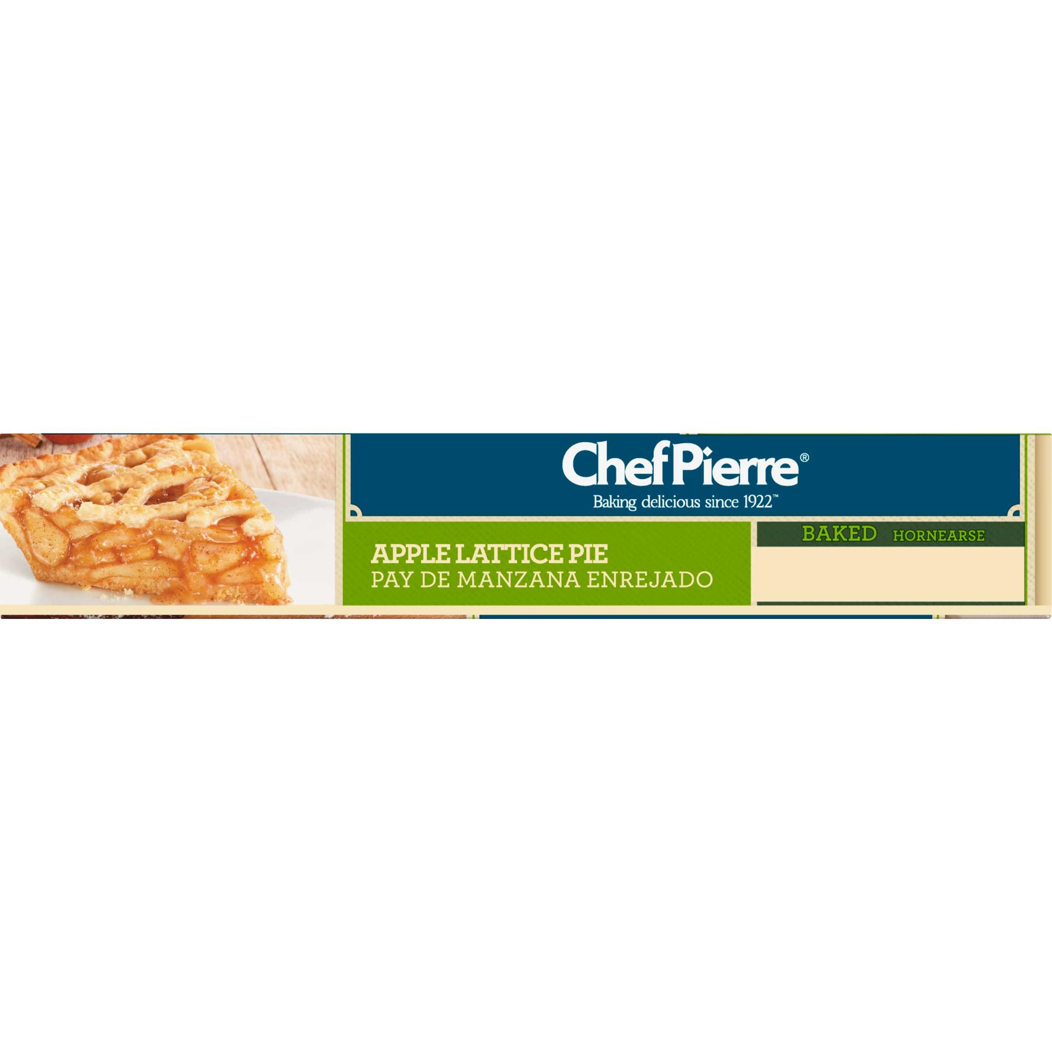 Sara Lee Chef Pierre Pre Baked Apple Lattice Crust Pie Case ...