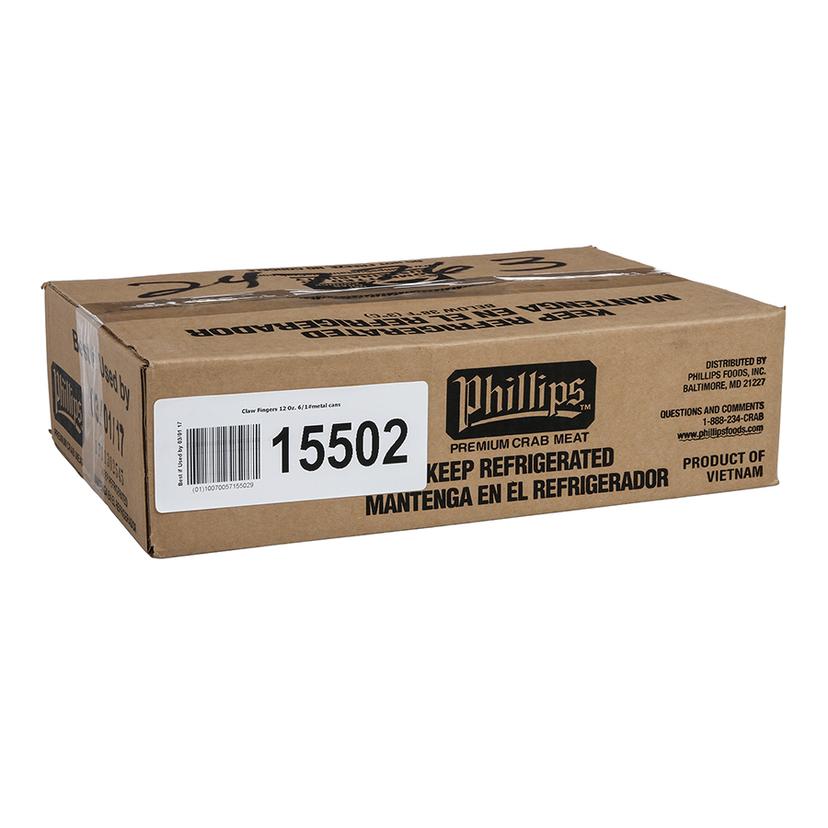 Phillips Seafood Crab Cocktail Claws, 12 ounce can -- 6 per case