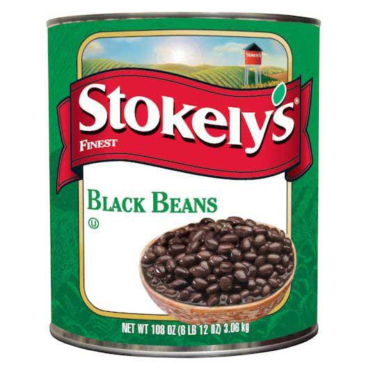 Stokely's Finest Fancy Black Beans, 108 Ounce -- 6 per case