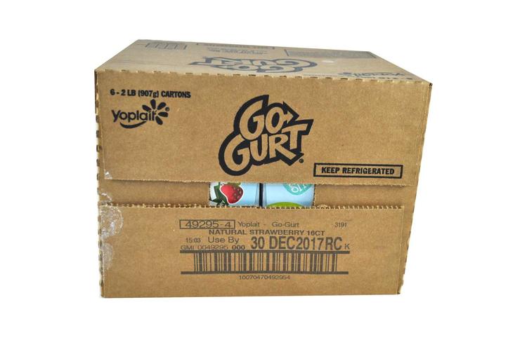 Yoplait Simply Go-GURT Strawberry Flavored Yogurt Case | FoodServiceDirect