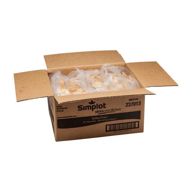 Simplot Skincredibles Galley Wedge Potato French Fry, 5 Pound -- 6 per ...