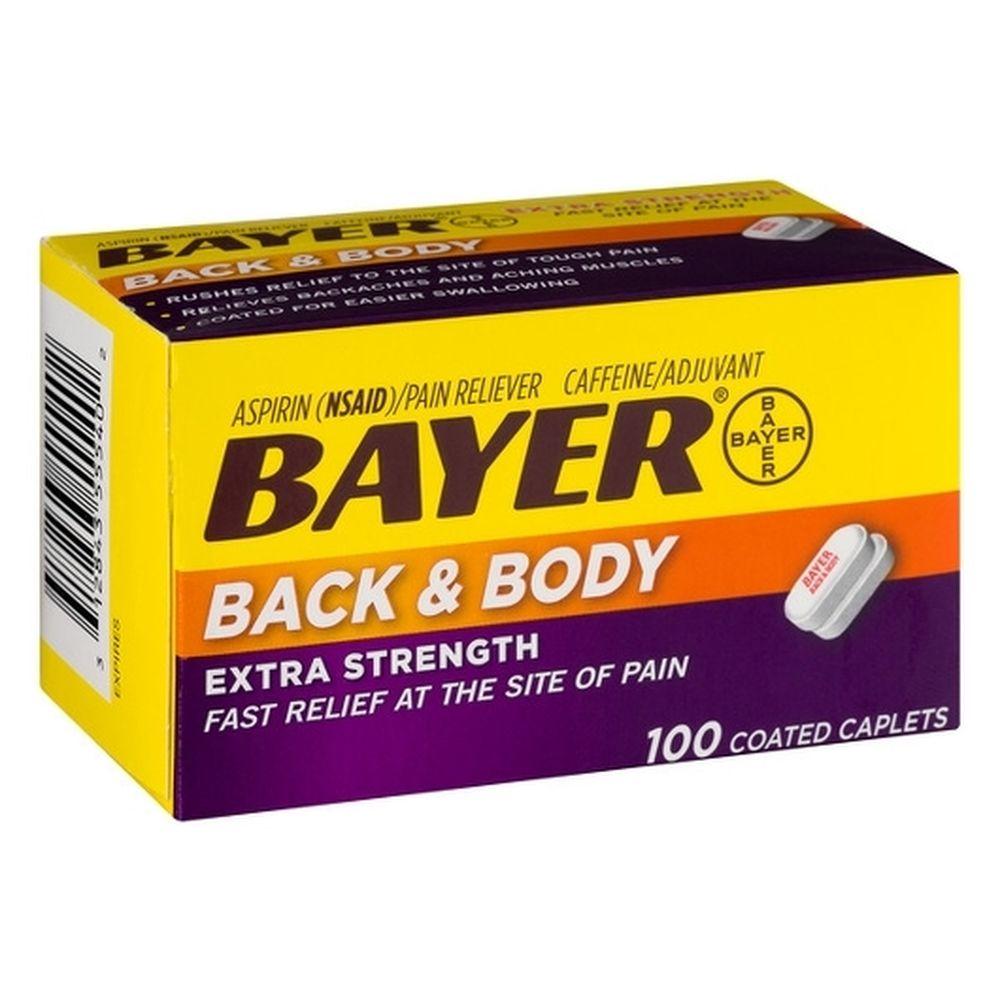 Bayer Aspirin Back and Body Extra Strength Coated Tablets ...