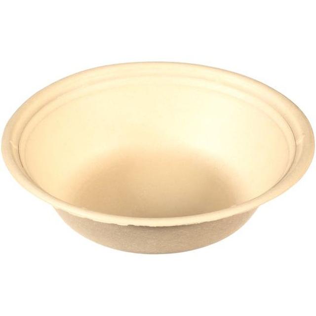 Tellus No PFAS Added Sugarcane Fiber Disposable Bowl, 24 Ounce, 300 ...