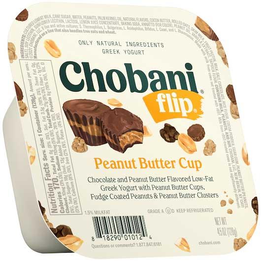 Chobani Flip Peanut Butter Cup Low-Fat Greek Yogurt, 4.5 Ounce -- 12 ...