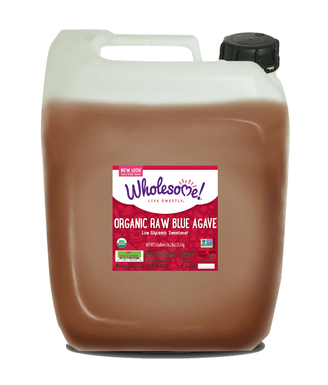 Wholesome Sweeteners Organic Raw Blue Agave Syrup, 5 Gallon