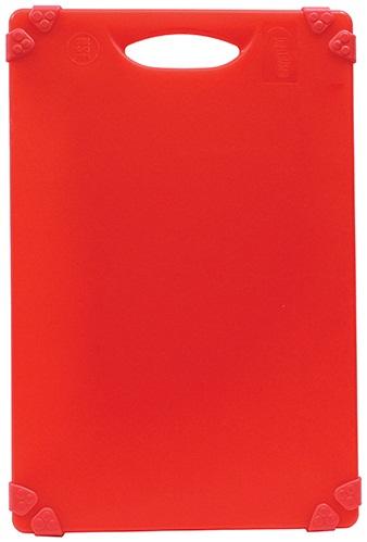 Tablecraft Grippy Red Cutting Board, 18 x 24 x 1/2 inch -- 6 per case