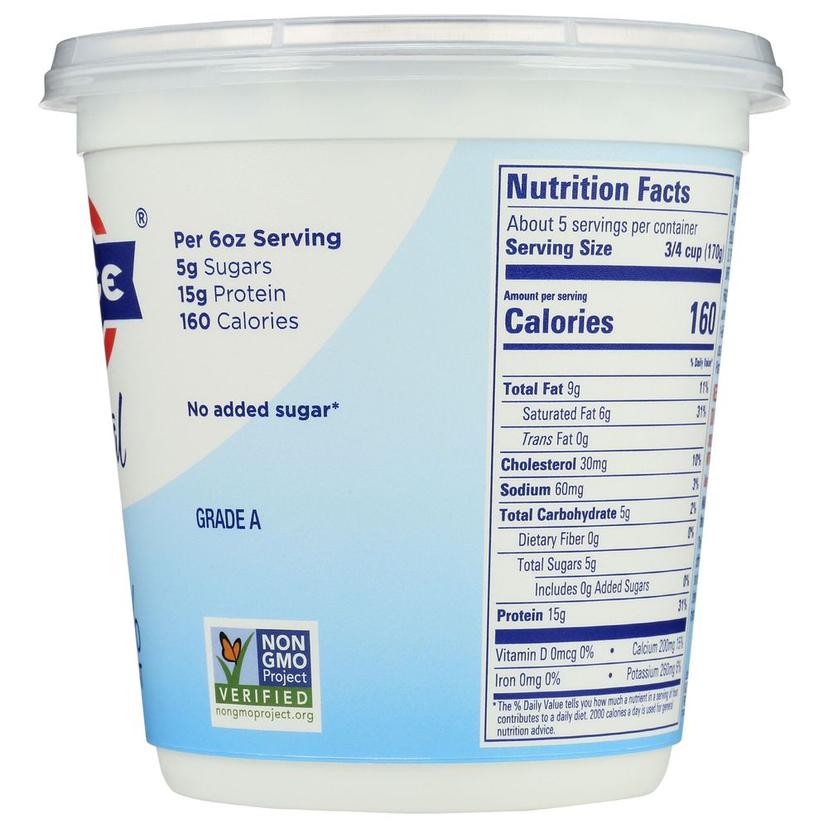 Fage Total 5 Percent Milkfat Plain Greek Yogurt, 32 Ounce -- 6 per case