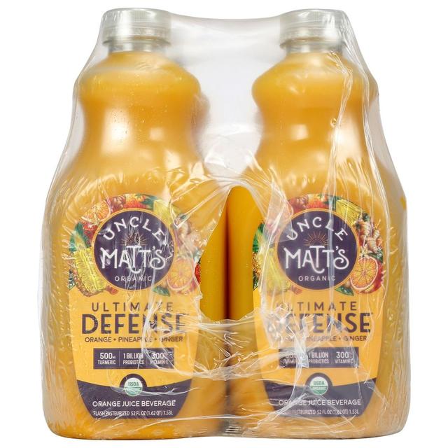 Uncle Matts Organic Ultimate Defense Orange Juice, 52 Ounce -- 6 per case