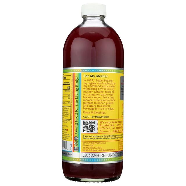GTs Organic Synergy Triology Kombucha, 48 Fluid Ounce -- 6 per case