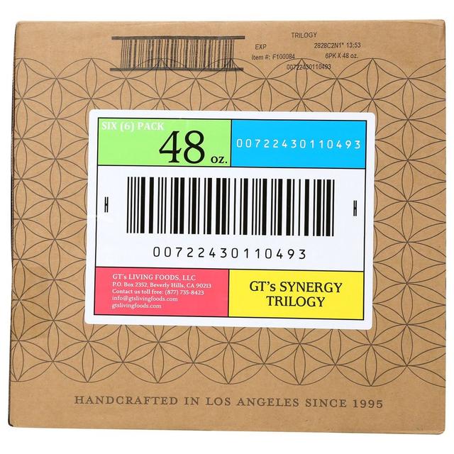 GTs Organic Synergy Triology Kombucha, 48 Fluid Ounce -- 6 per case