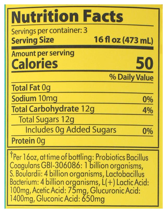 GTs Organic Synergy Triology Kombucha, 48 Fluid Ounce -- 6 per case