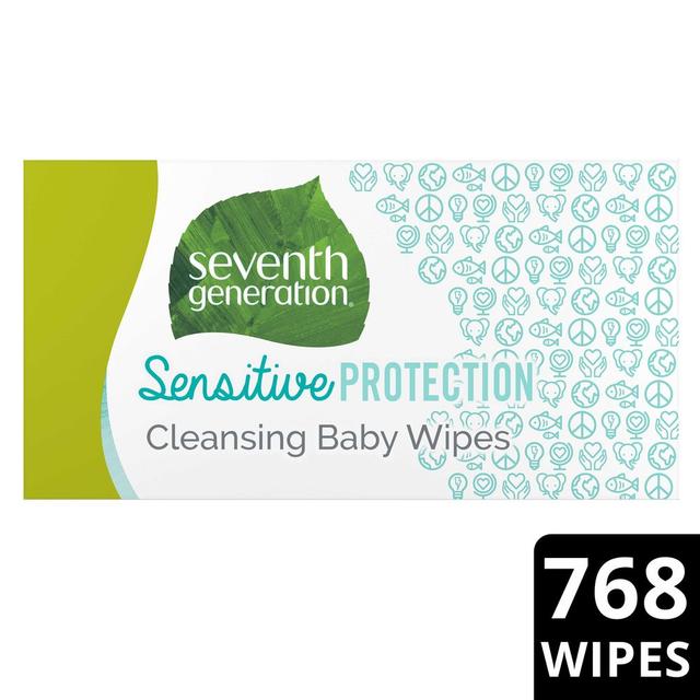 Seventh Generation Sensitive Protection Baby Wipes, 768 count