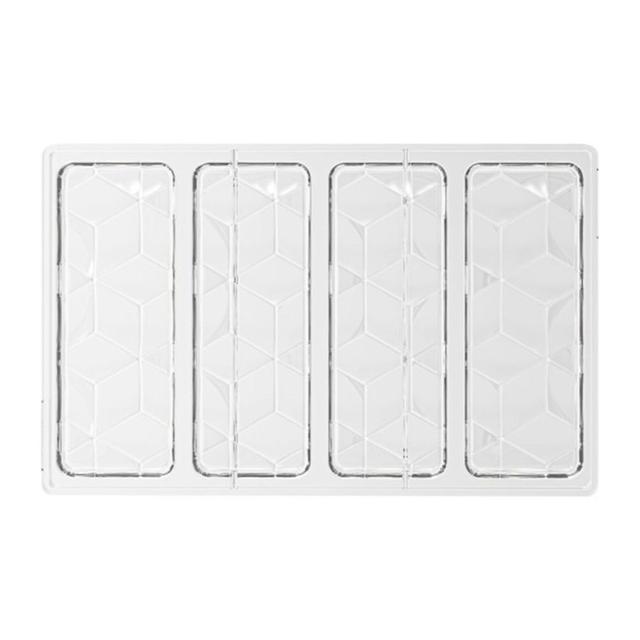 Silikomart Chocado 4 Cavities Gemma Tablette Tritan Mold, 5.9 x 2 x 0. ...