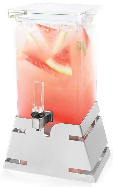 Rosseto Square Beverage Dispenser with Stainless Steel Pyramid Base, 1 ...