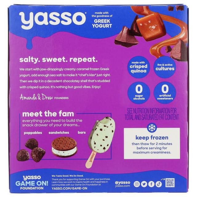 Yasso Sea Salt Caramel Chocolate Crunch Greek Yogurt Bar ...