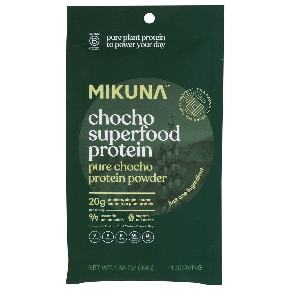 Mikuna Single Serve Pure Chocho Superfood Protein Powder, 1.38 Ounce ...
