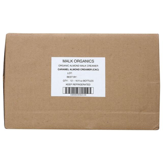 Malk Organic Caramel Almond Malk Creamer, 16 Fluid Ounce -- 12 per case.