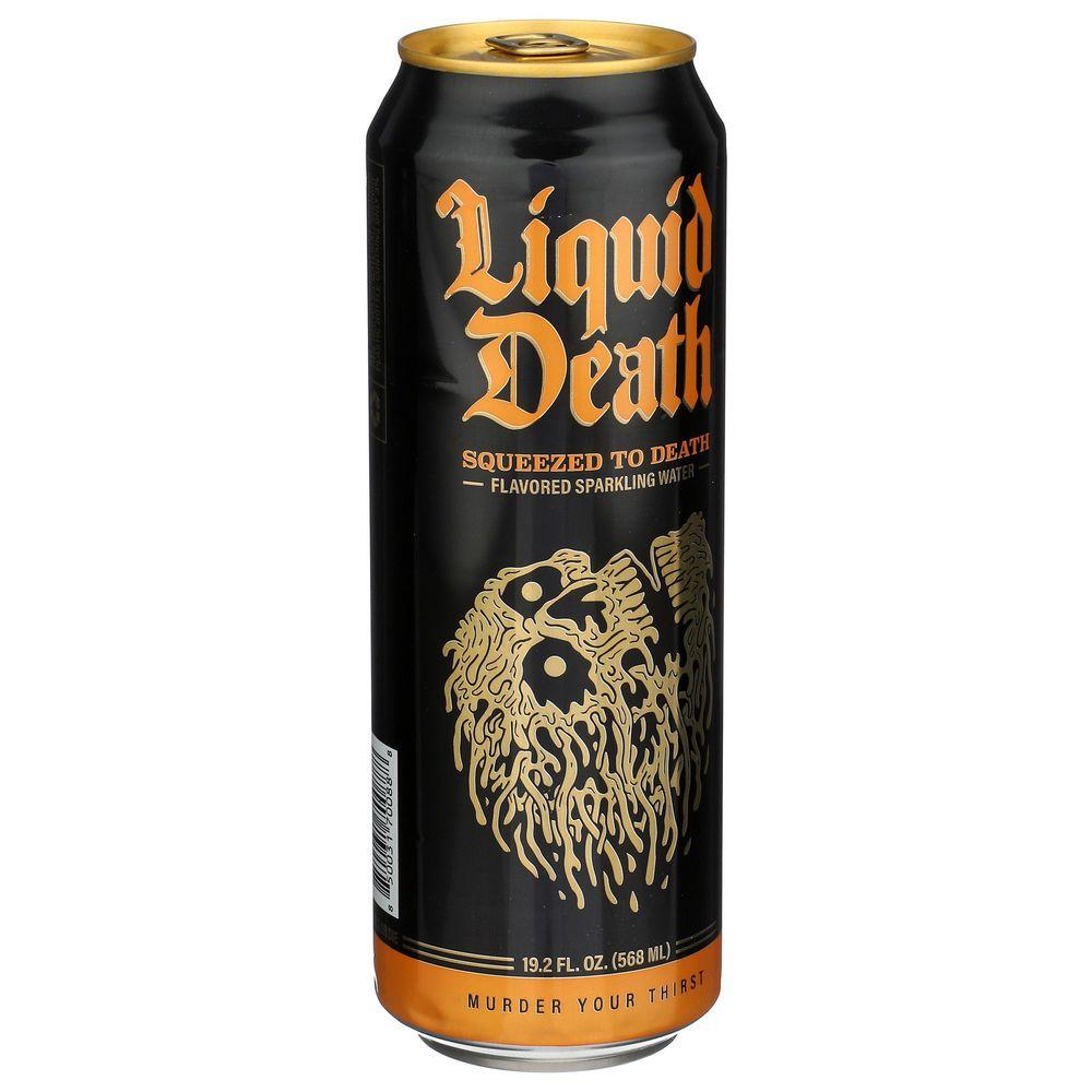 Liquid Death Squeezed to Death Sparkling Water, 19.2 Fluid Ounce -- 24 ...