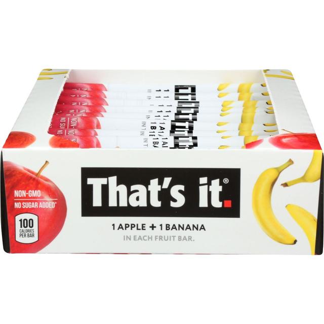 That's It Apple Banana Fruit Bar, 1.2 Ounce -- 12 per case