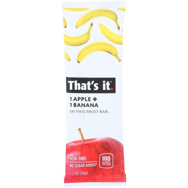 That's It Apple Banana Fruit Bar, 1.2 Ounce -- 12 per case