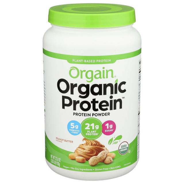 Orgain Organic Peanut Butter Vegan Protein Powder, 2.03 Pound