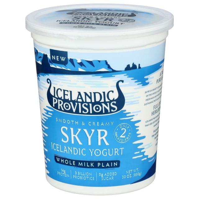 Icelandic Provisions Whole Milk Plain Yogurt Skyr, 30 Fluid Ounce -- 6 ...