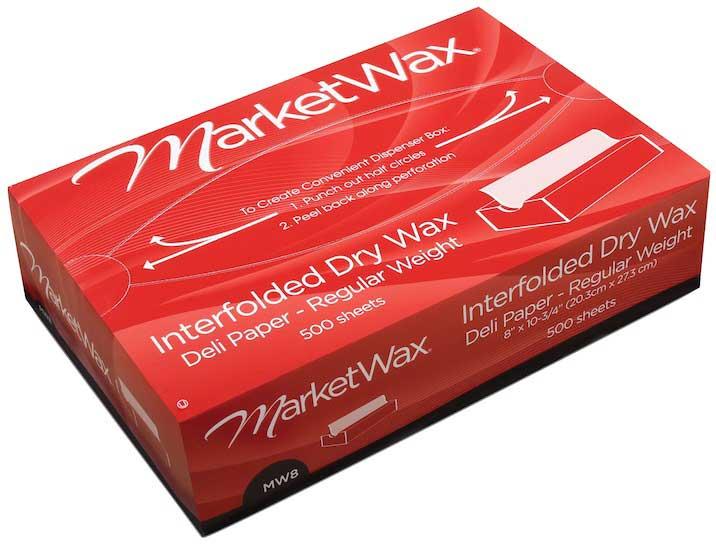 Bagcraft MarketWax MW8 White Interfolded Regular Dry Wax Deli Paper, 8 ...