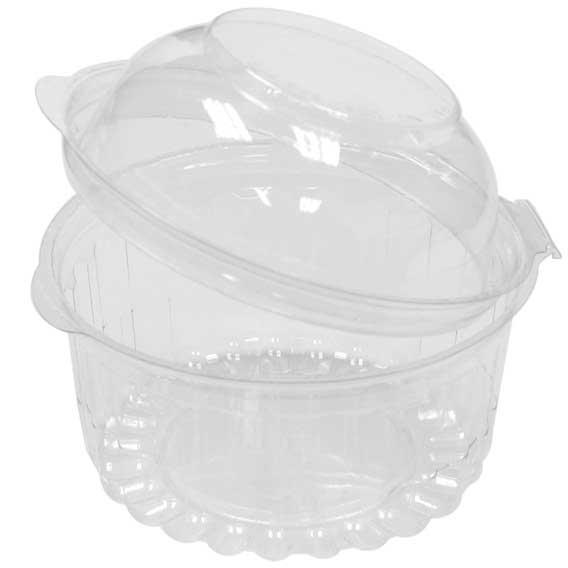 Pactiv RPET Clear Sho Bowl with Hinged Dome Lid Case | FoodServiceDirect