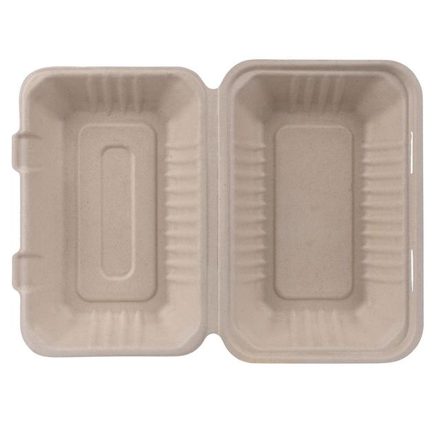 Premier Essential Kraft Molded Fiber Hoagie Clamshell Container ...