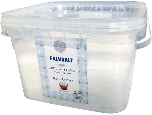 Falksalt Natural Crystal Sea Salt Baby Flakes, 3.3 Pound