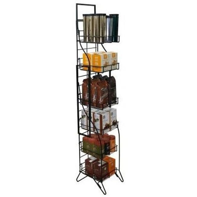 Mobile Merchandisers Tiered Display with Sign Frame | FoodServiceDirect