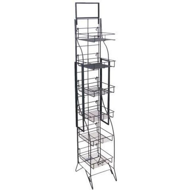 Mobile Merchandisers Tiered Display with Sign Frame | FoodServiceDirect