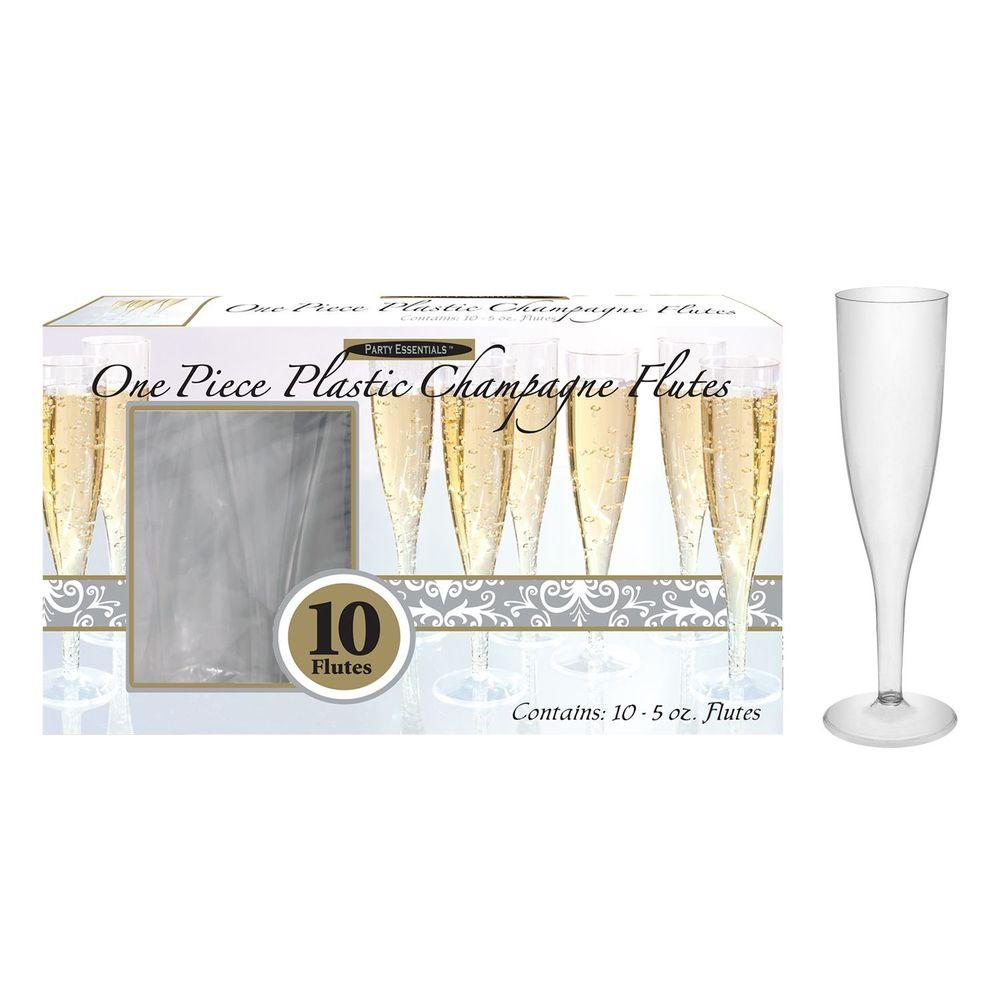 Northwest Enterprises Party Essentials Clear Champagne Flutes Box Set ...