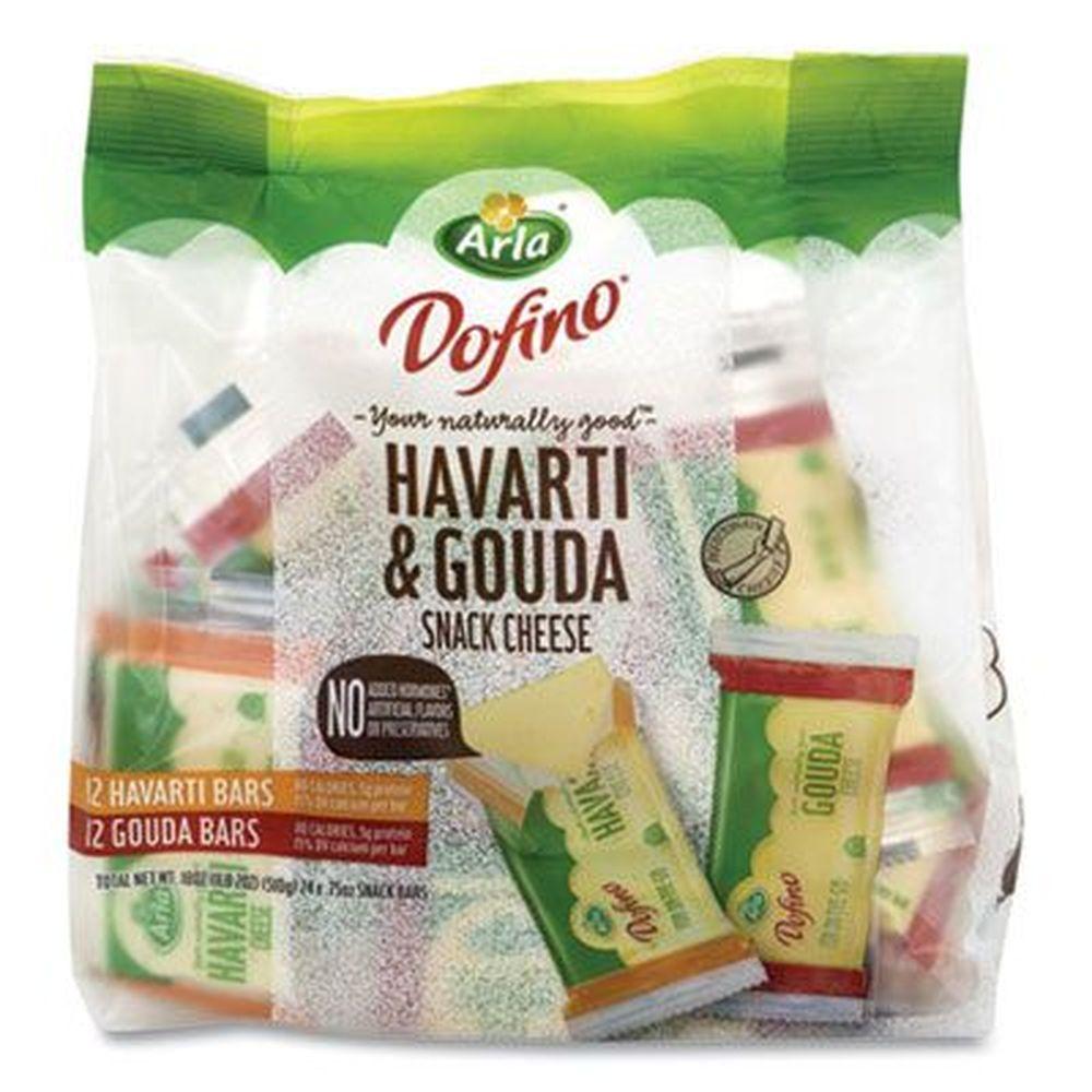Arla Havarti and Gouda Cheese Snack Bar, 0.75 Ounce Bar -- 24 bars per ...