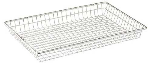 Tablecraft Stainless Steel Wire Rectangular Serving Basket, 12 x 8 x 1.5 inch ...