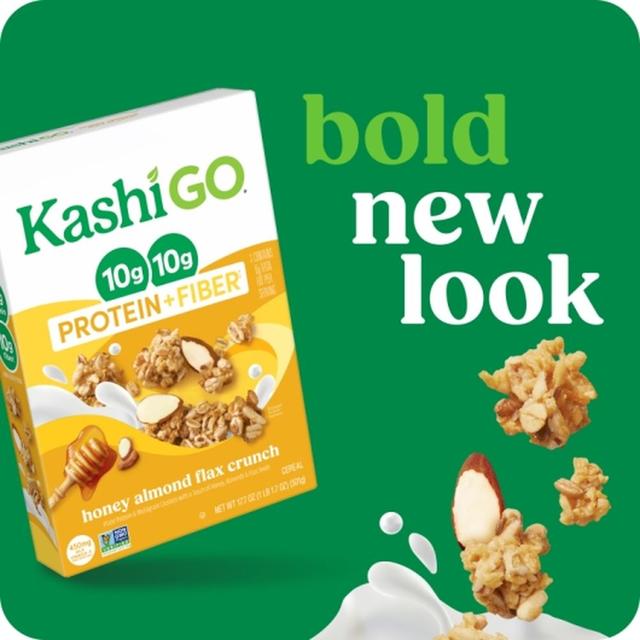 Kashi Go Honey Almond Flax Crunch Cereal, 17.7 Ounce -- 10 per case