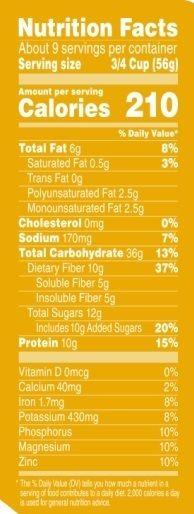 Kashi Go Honey Almond Flax Crunch Cereal, 17.7 Ounce -- 10 per case