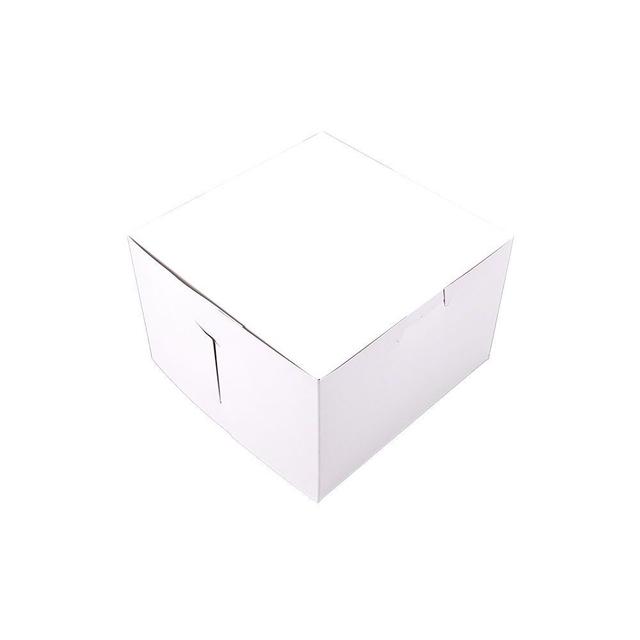 Southern Champion Tray White Paperboard Plain Lock Corner Bakery Box, 6 ...