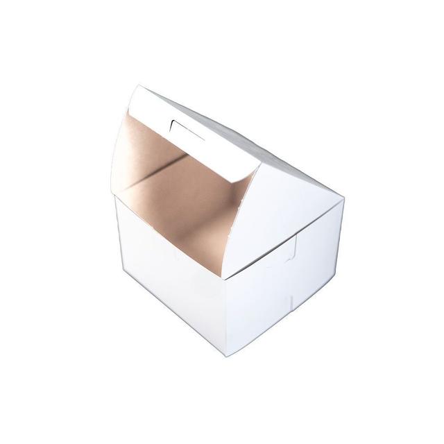 Southern Champion Tray White Paperboard Plain Lock Corner Bakery Box, 6 ...