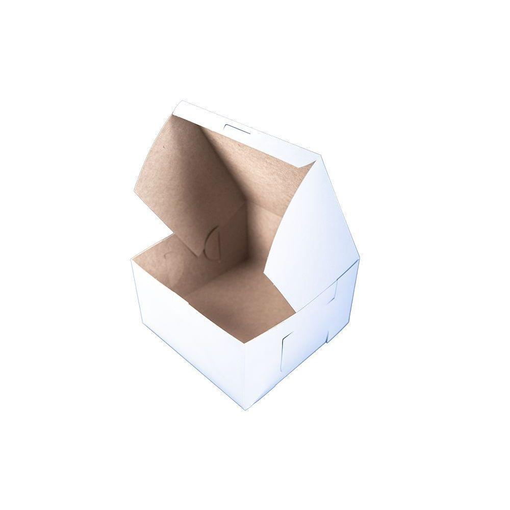 Southern Champion Tray White Kraft Paper Lock Corner Bakery Box, 9 x 9 ...